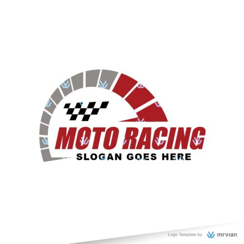 Moto Racing Logo Template - Mrvian