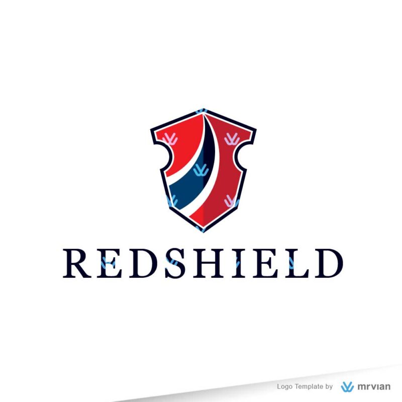 Red Shield Logo Template - Mrvian