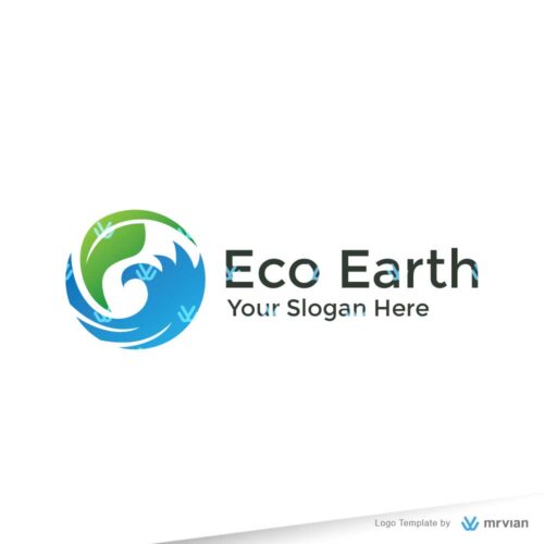 Eco Earth Logo Template - Mrvian